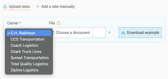 Truckload: Contracted Rates