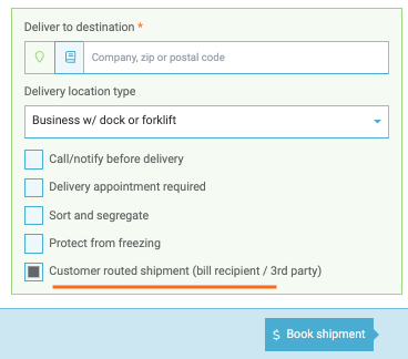 Shipment Payment Terms