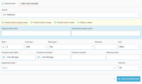Truckload: Contracted Rates
