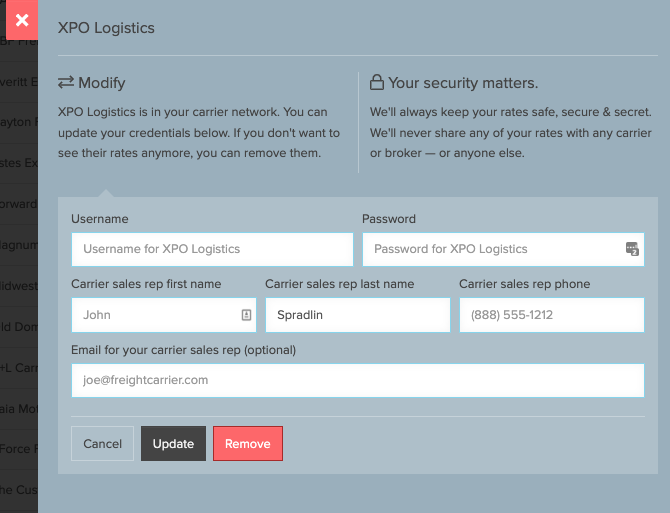 How to Add & Edit Your API Carriers