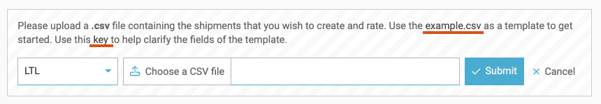 LTL Flat File Upload