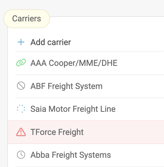 How to Add & Edit Your API Carriers